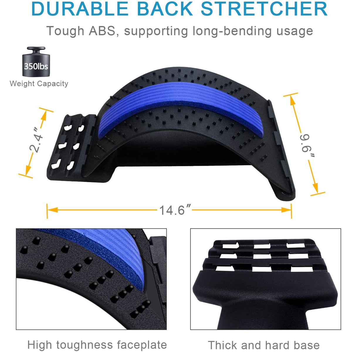 iFanze Back Stretcher, Lumbar Back Pain Relief Device, Multi-Level Bac ...